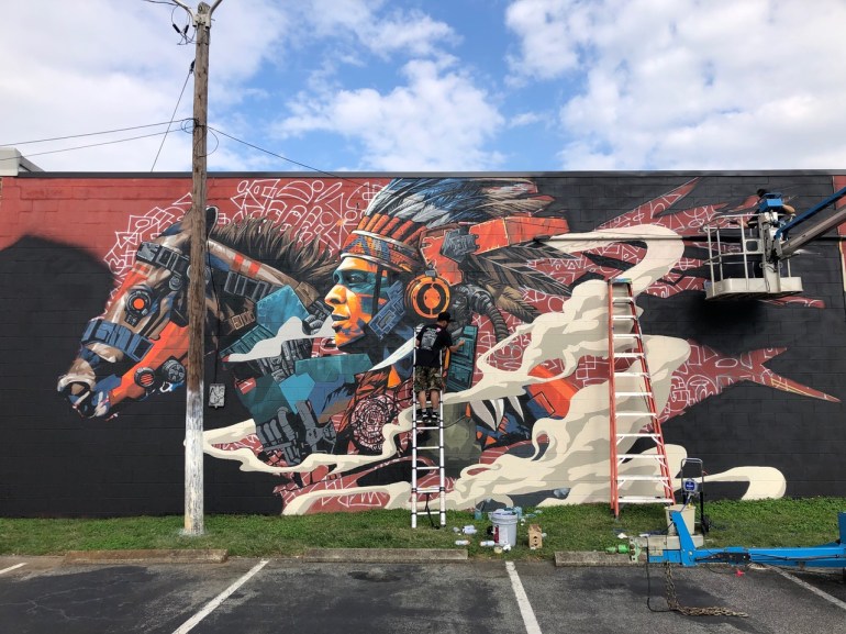 Indigenous People Unite (Coexist) Mural – GREENSBORO PUBLIC ART